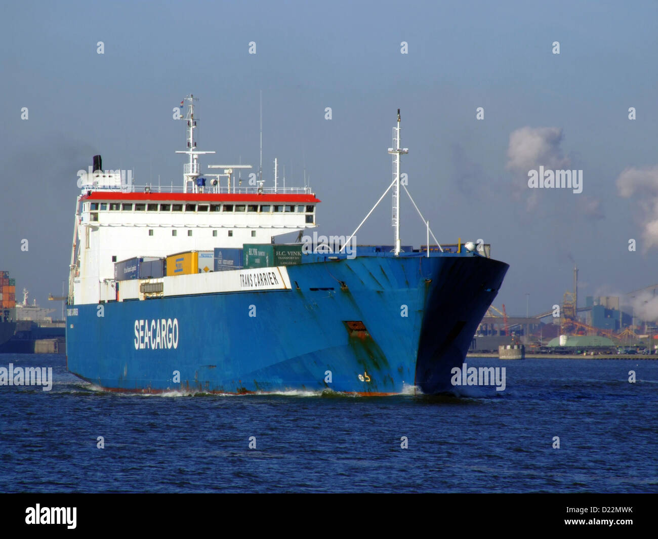The TRANS CARRIER is a Ro-Ro cargo ship designed for transporting ...
