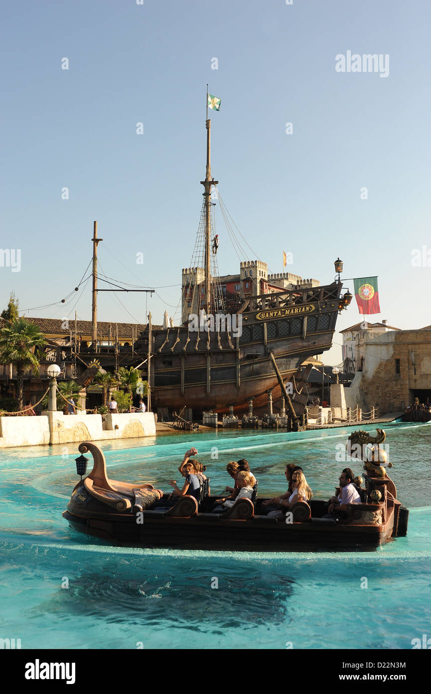 Rust, Germany, water roller coaster at Europa-Park Rust Stock Photo - Alamy
