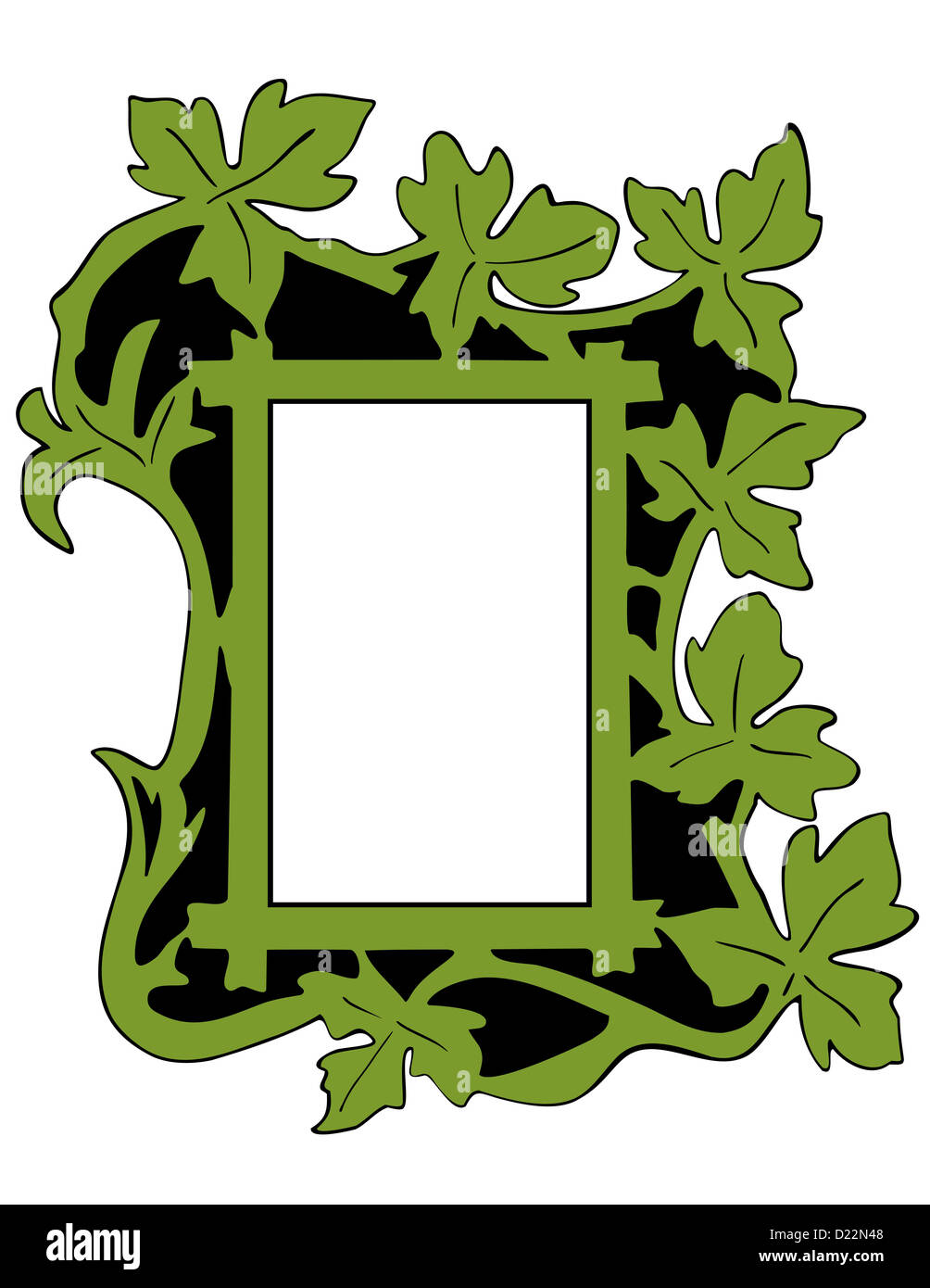 Leaf Photo Frame Stock Photo - Alamy