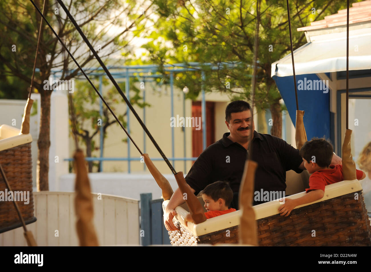 Rust, Germany, balloon carousel at Europa-Park Rust Stock Photo - Alamy