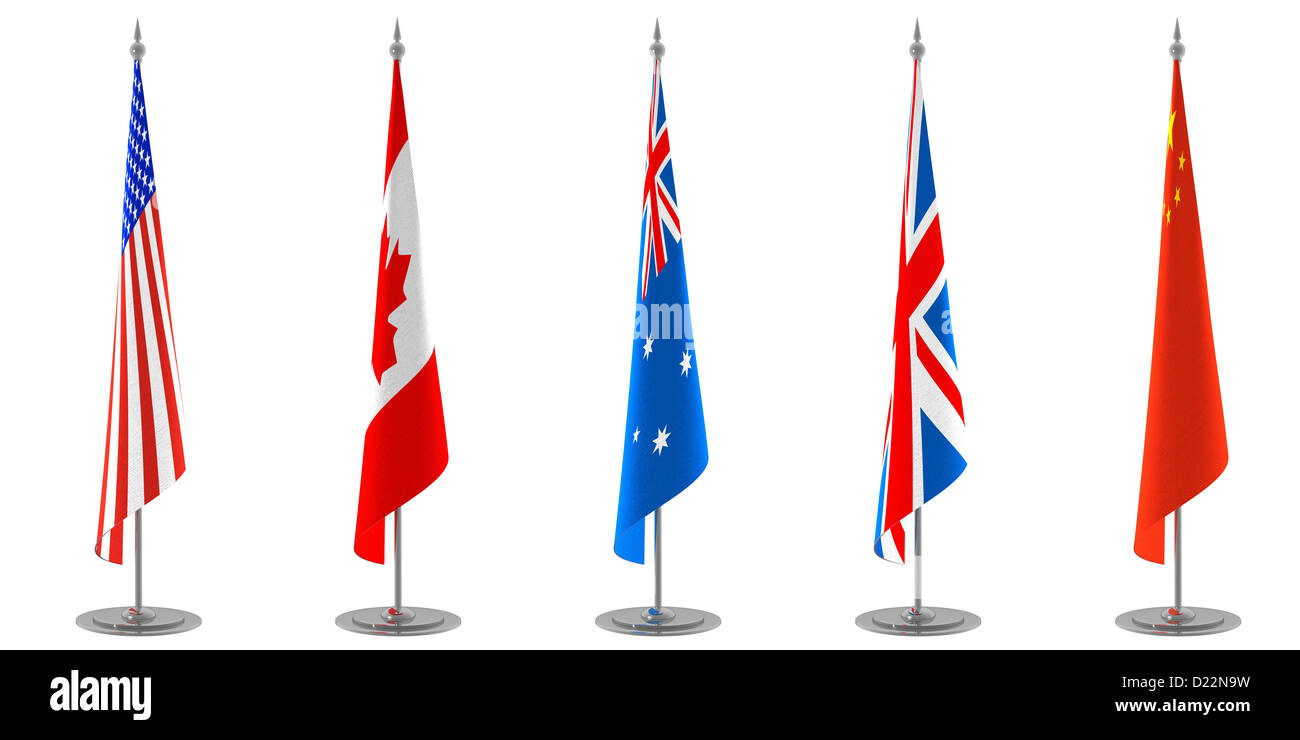 Table Flags Collection Stock Photo - Alamy