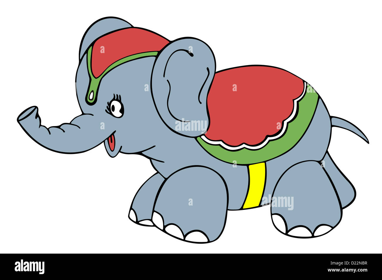 Cartoon circus elephant hi-res stock photography and images - Alamy