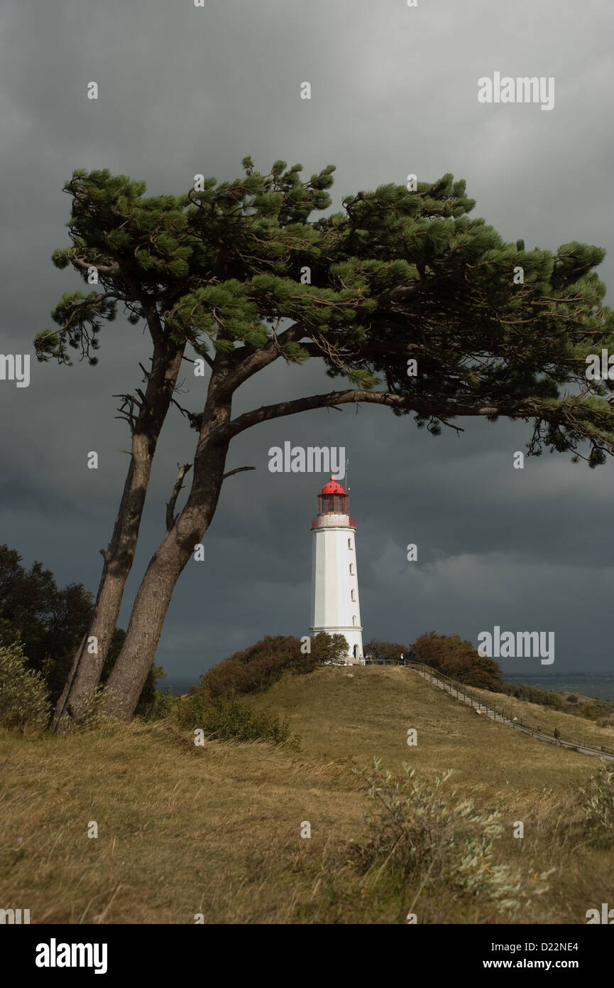 Monastery Hiddensee, Germany, Dornbusch lighthouse Stock Photo - Alamy