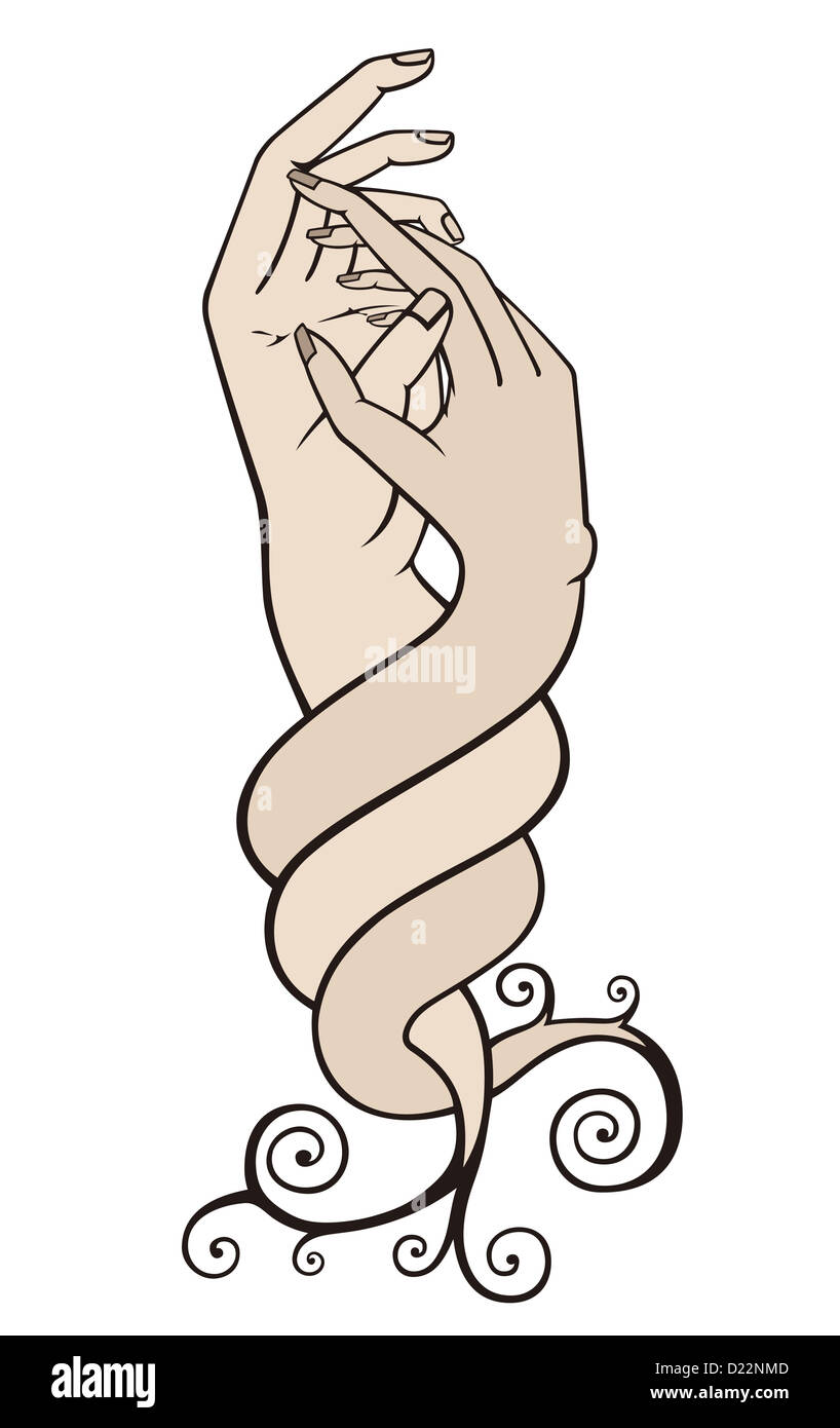 Couple hands touching holding Cut Out Stock Images & Pictures - Alamy