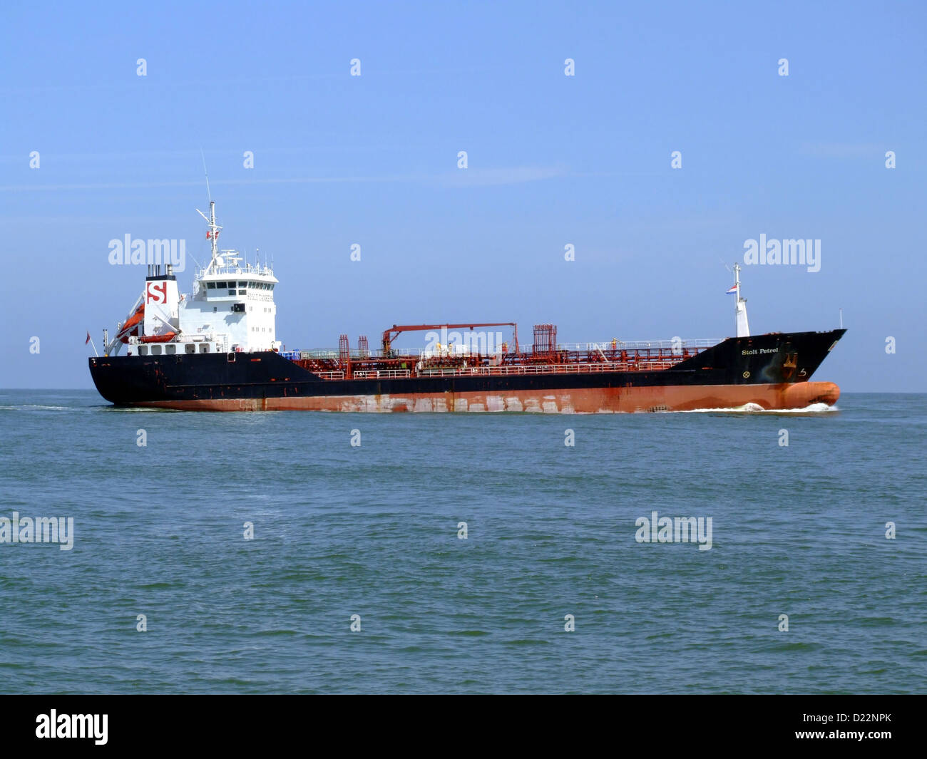 The Stolt Petrel, a chemical tanker, is approaching the Port of ...