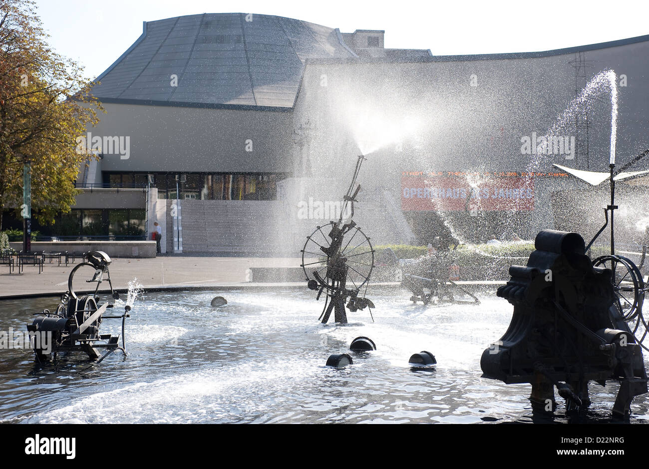 Basel, Switzerland, Fasnacht Fountain by Jean Tinguely Stock Photo - Alamy