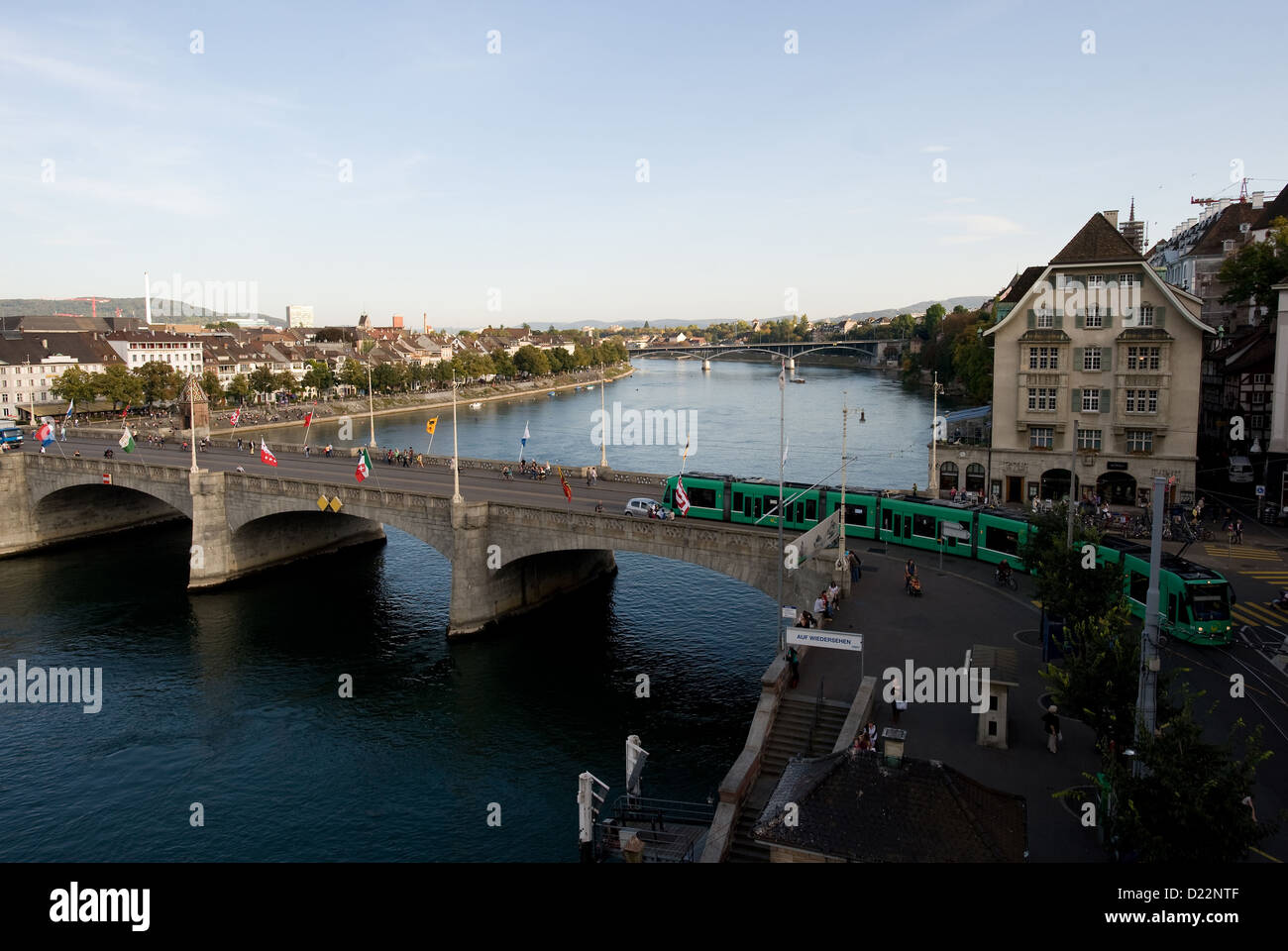 Basel, Switzerland, the middle bridge on the Rhine Stock Photo - Alamy