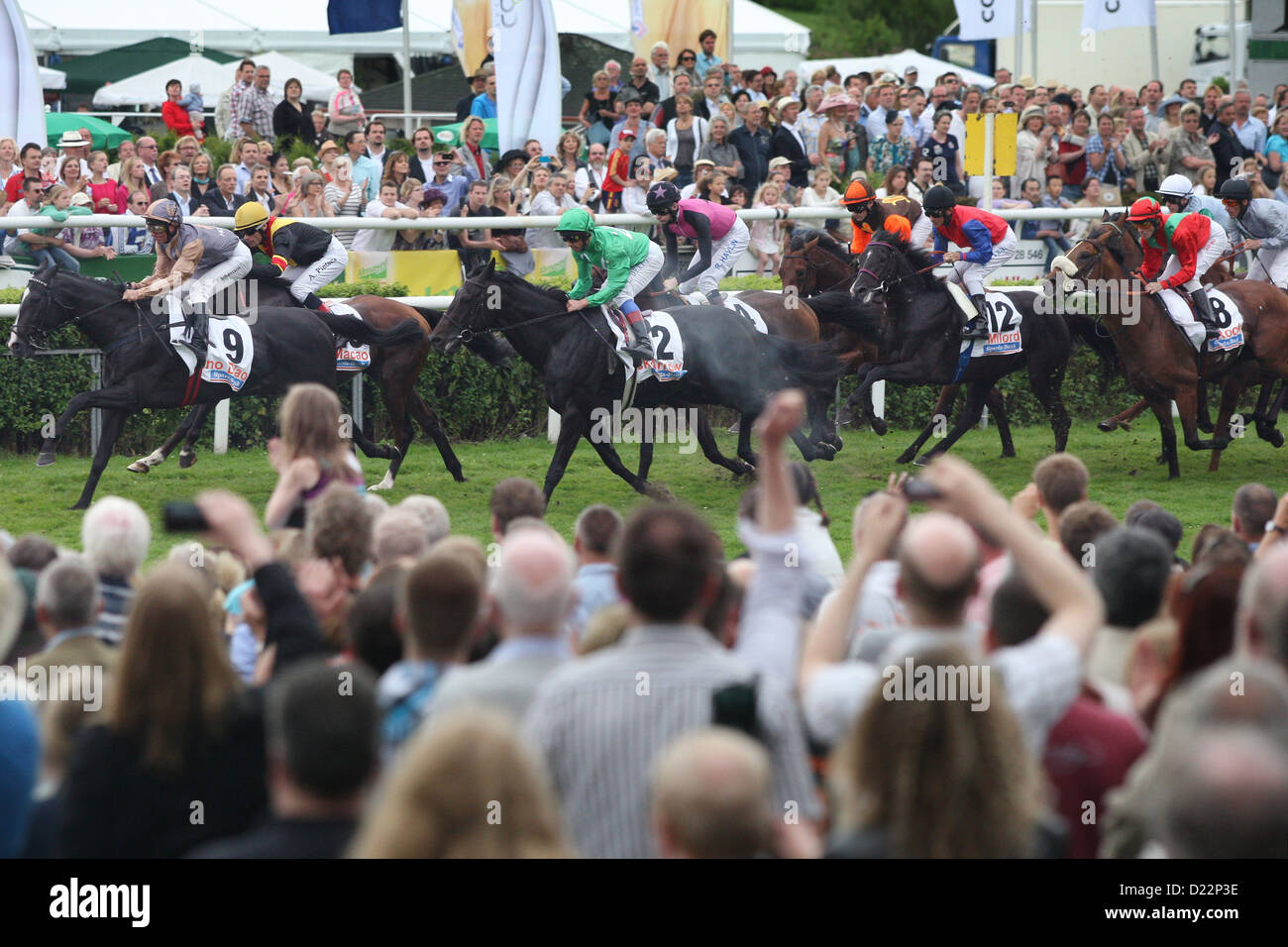 Hamburg, Germany, horse race at Hamburg Airport Stock Photo - Alamy
