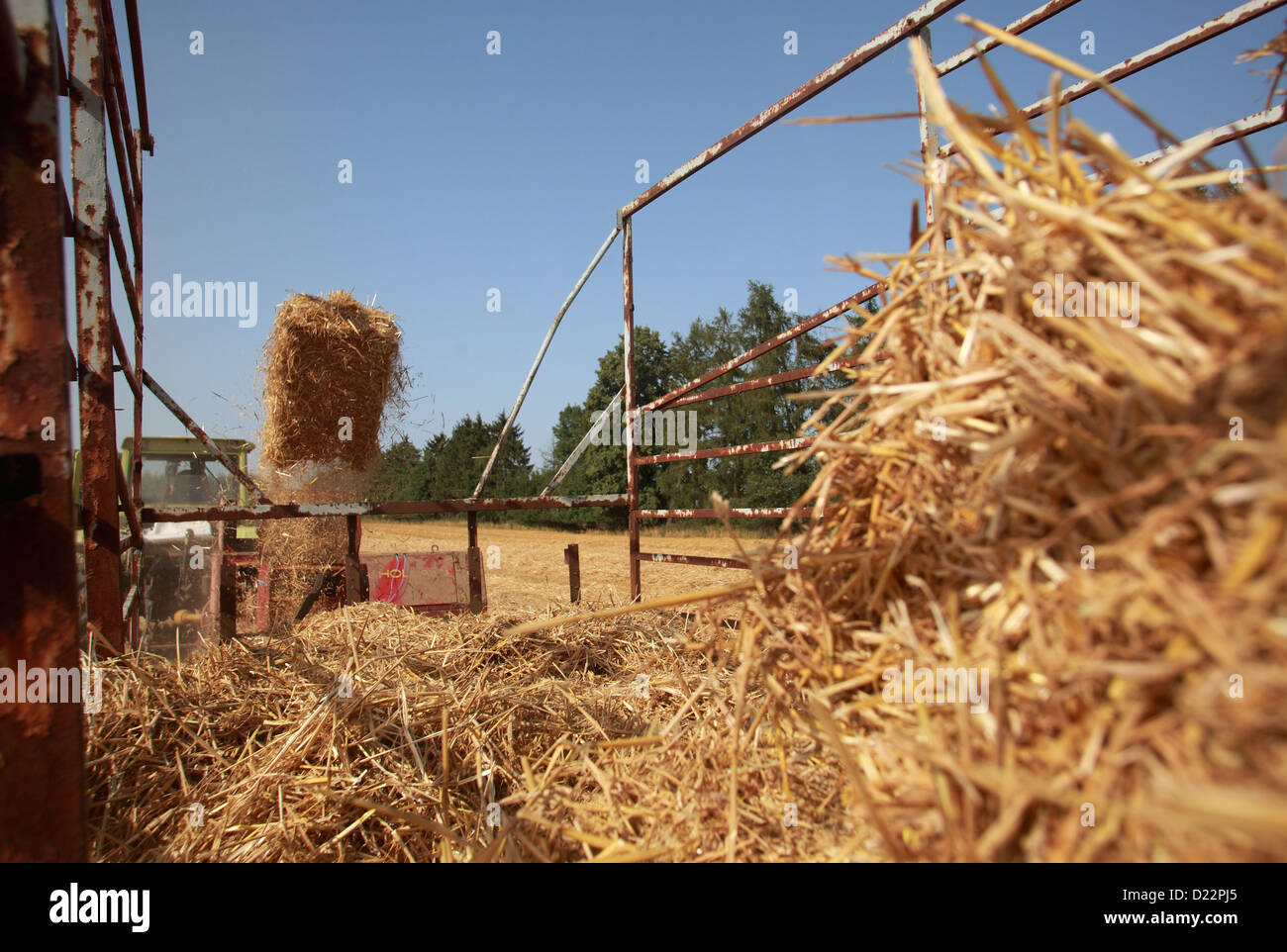 Old straw press hi-res stock photography and images - Alamy