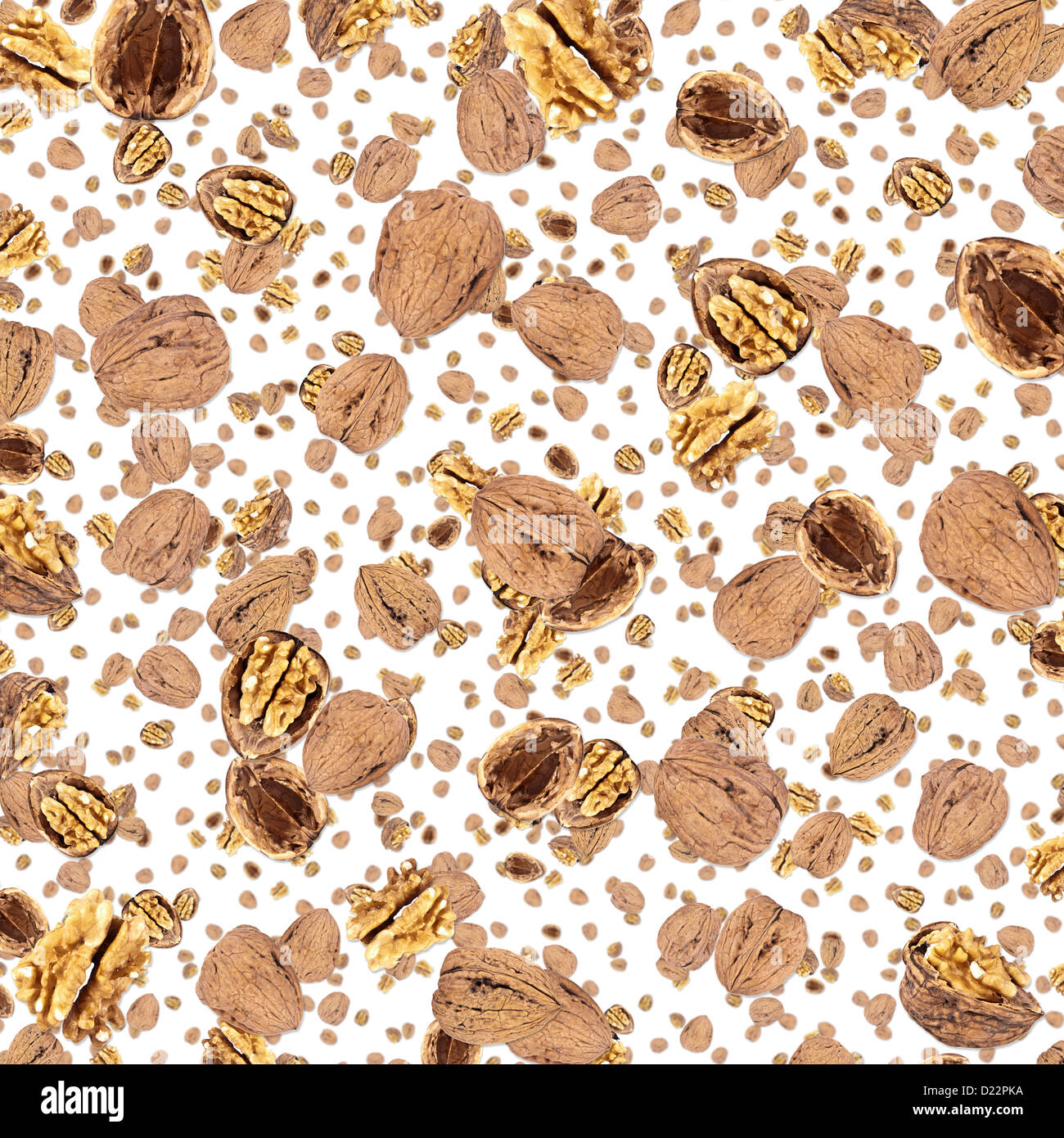 Walnut background isolated on white Stock Photo - Alamy