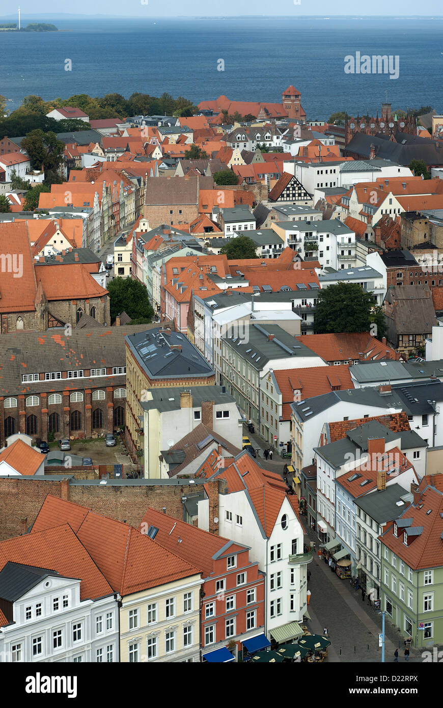 Stralsund, Germany, with the city Facts Strelasund Stock Photo - Alamy
