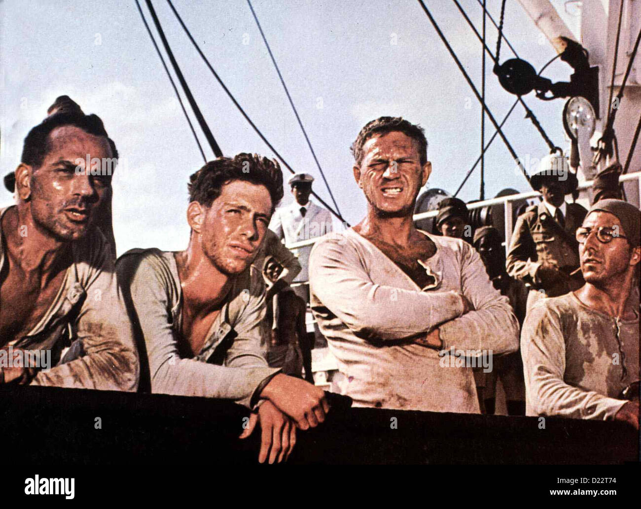 Papillon Papillon ?, ?, Steve McQueen, Dustin Hoffman Auf dem Schiff ...