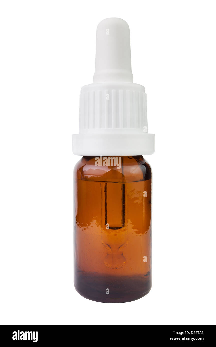 nasal drops bottle on white background Stock Photo - Alamy