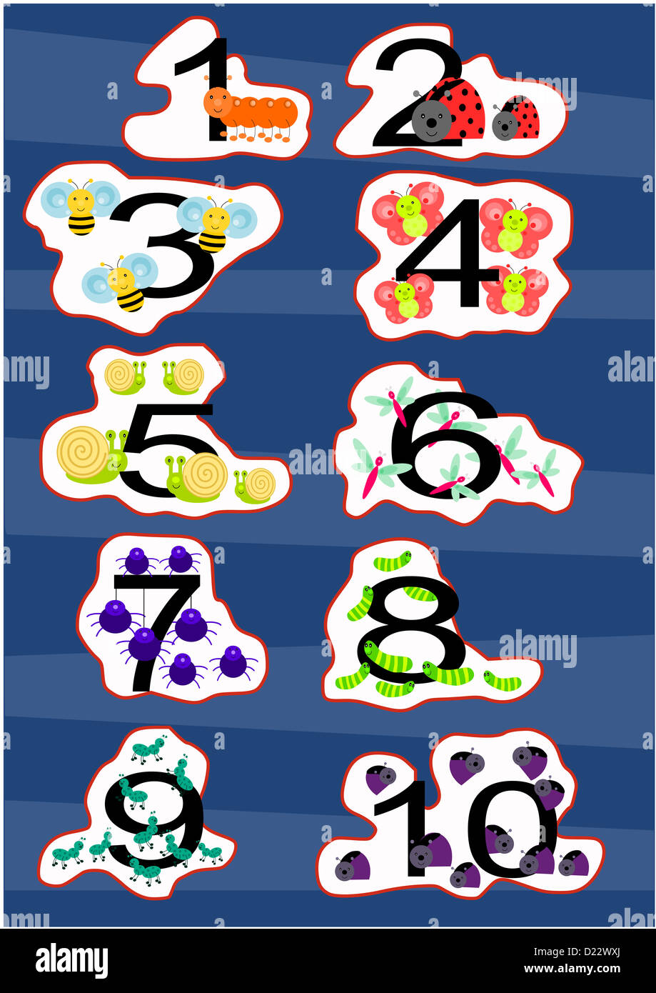 Cartoon illustration number eight smiling hi-res stock photography and ...