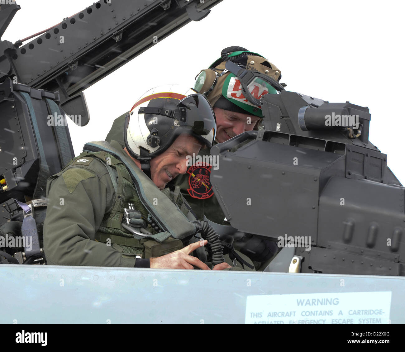 A pilot assigned to electronic attack squadron vaq 132 hi-res stock ...