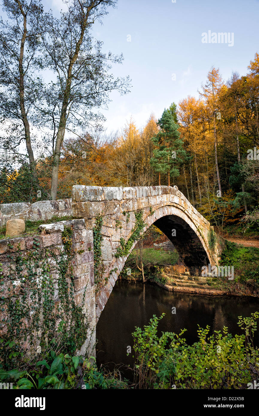 Beggar's Bridge, Glaisdale, Yorkshire, UK. This bridge is an ancient ...