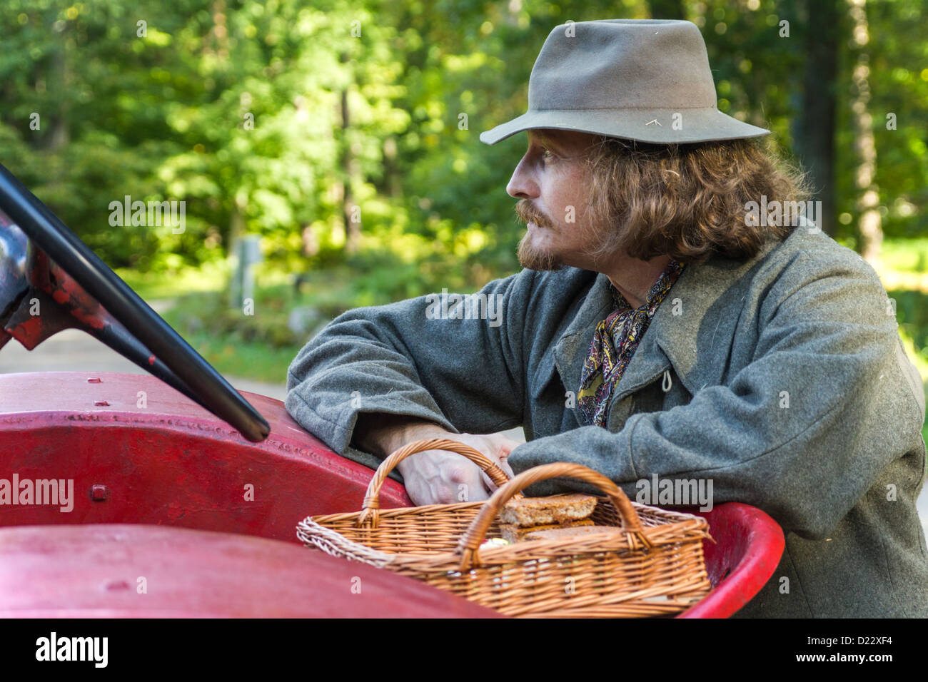 Portrait of the tractor driver Stock Photo - Alamy