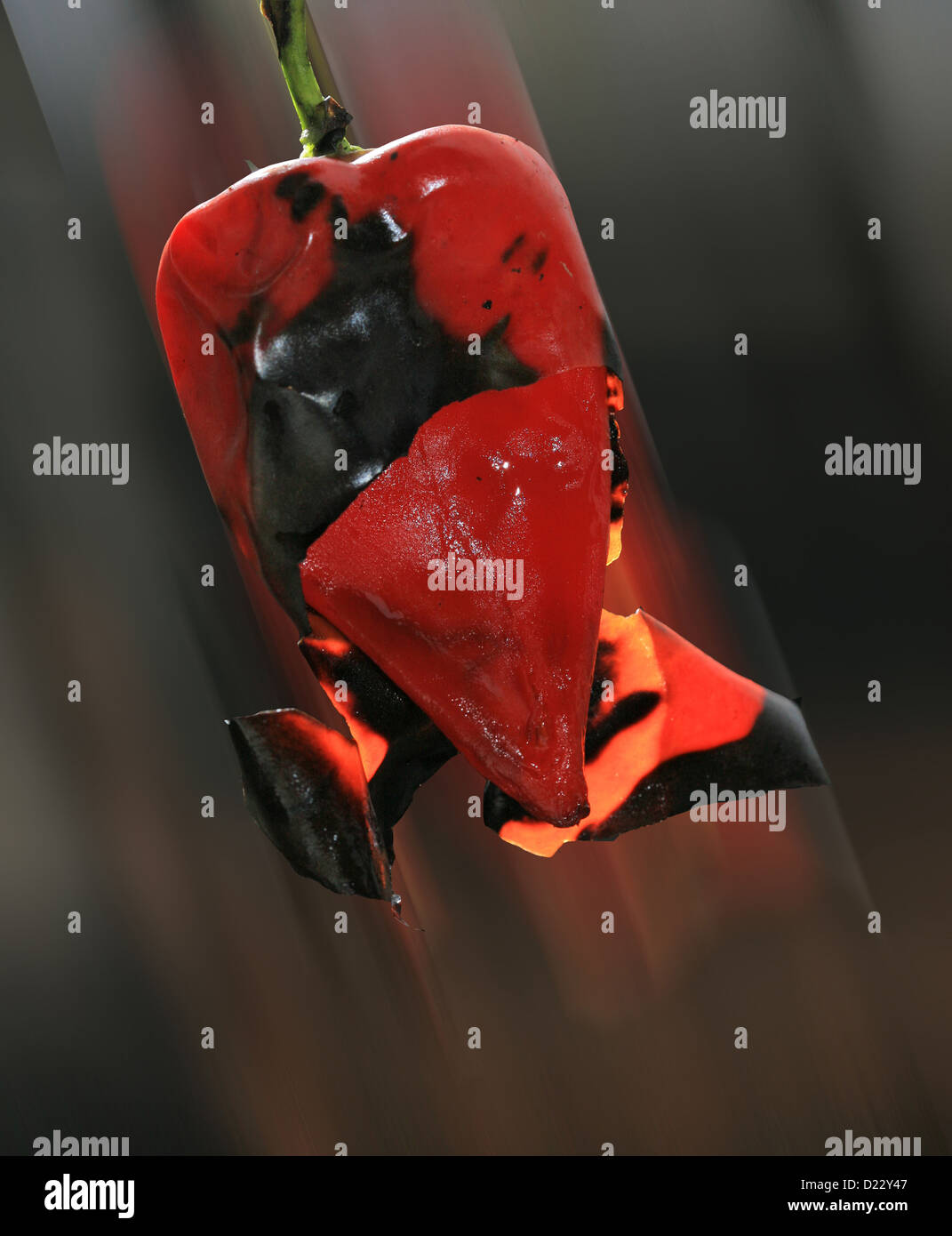 Red roasted peppers, Spanish mediterranean food Stock Photo - Alamy