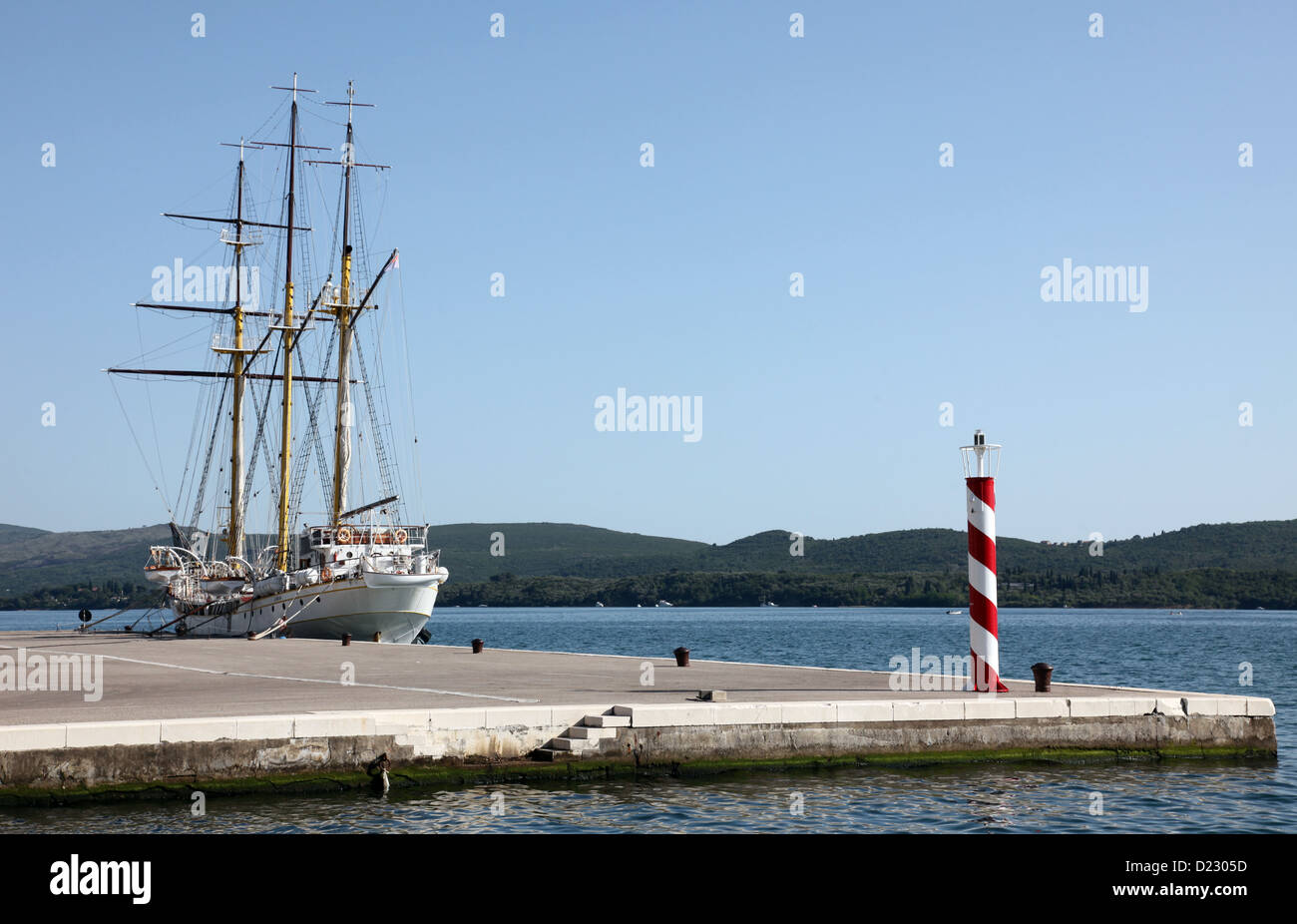 Sailing vessel at the dock Stock Photo - Alamy