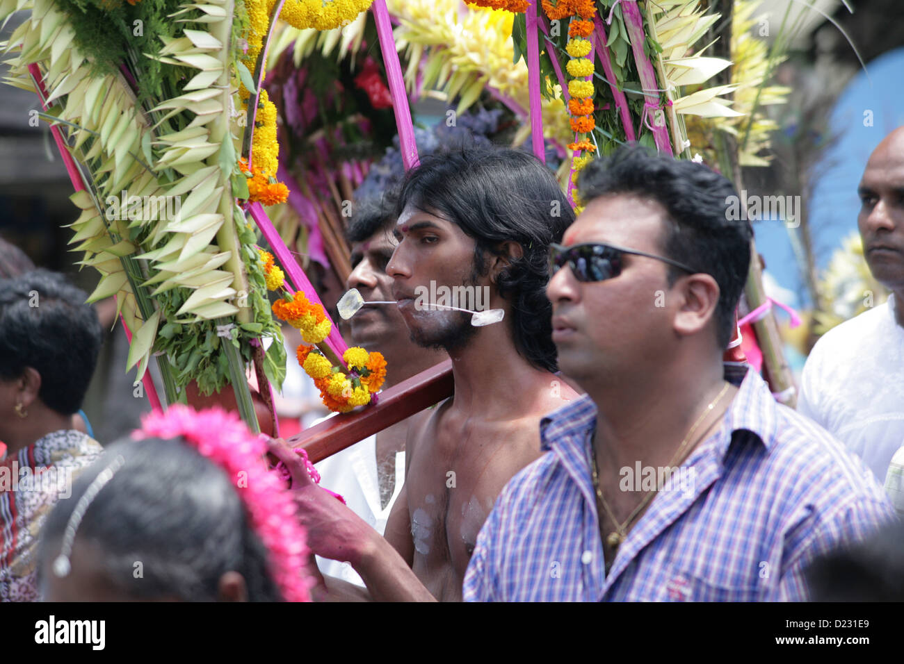 Grand Baie, Mauritius, Tamils celebrate Cavadee in Mauritius Stock ...