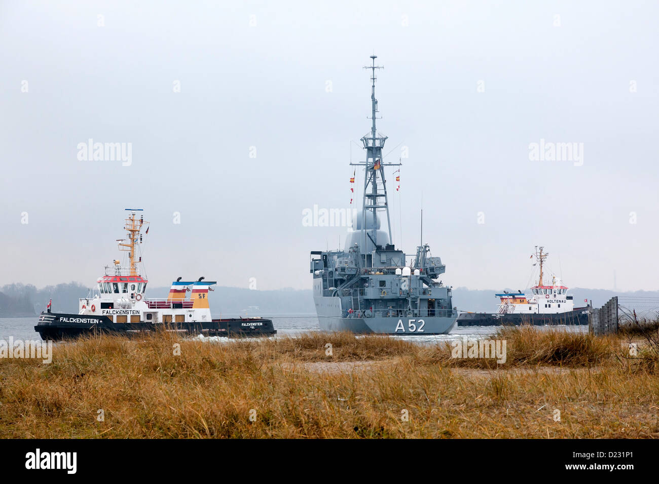 Kiel, Germany, fleet service boat Oste class A52 423 Stock Photo - Alamy