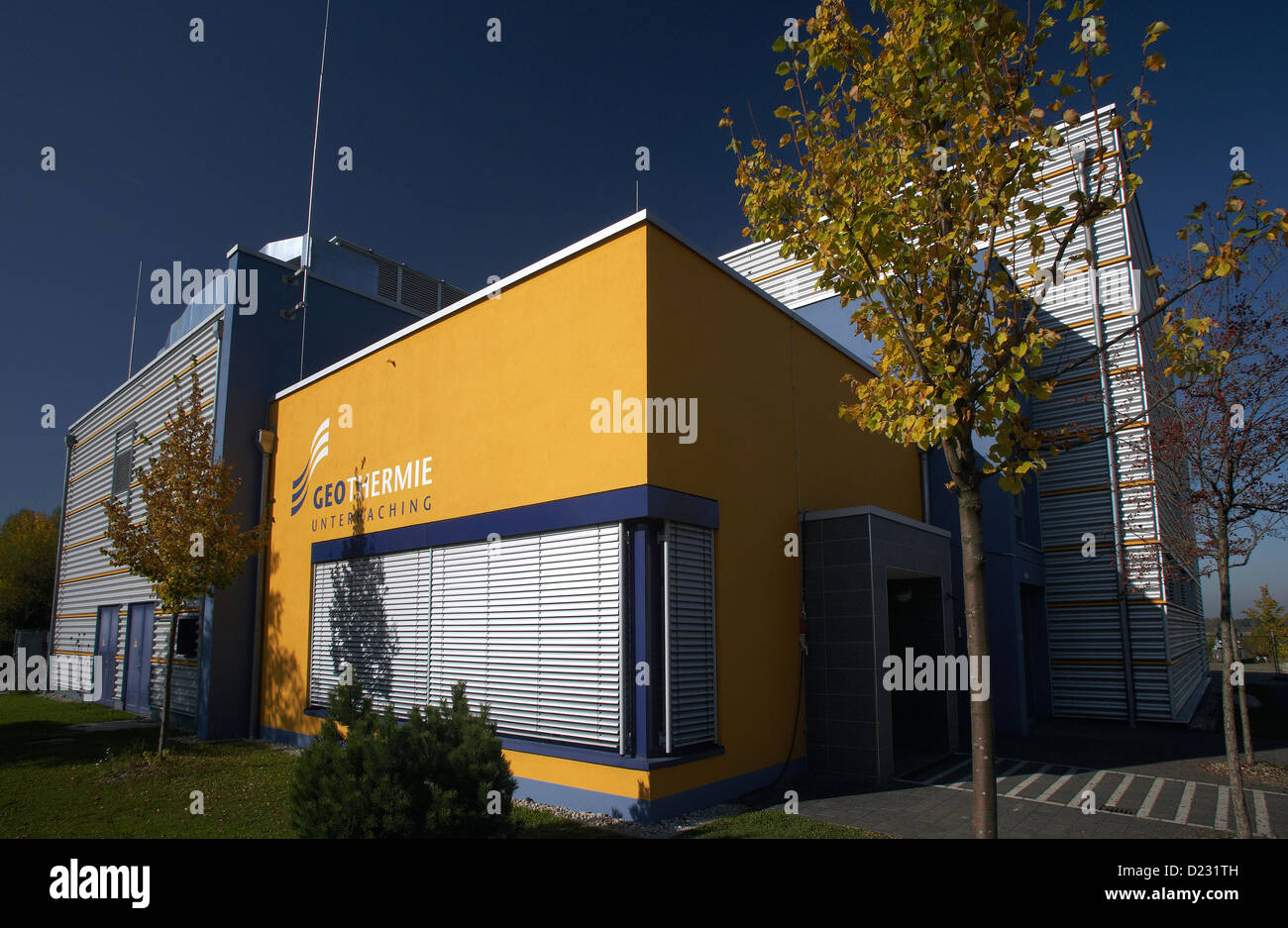 Unterhaching, Germany, building the geothermal power plant Unterhaching ...