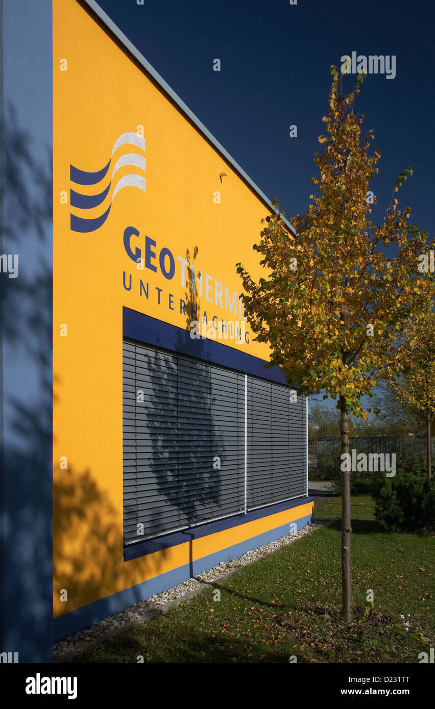 Unterhaching, Germany, building the geothermal power plant Unterhaching ...