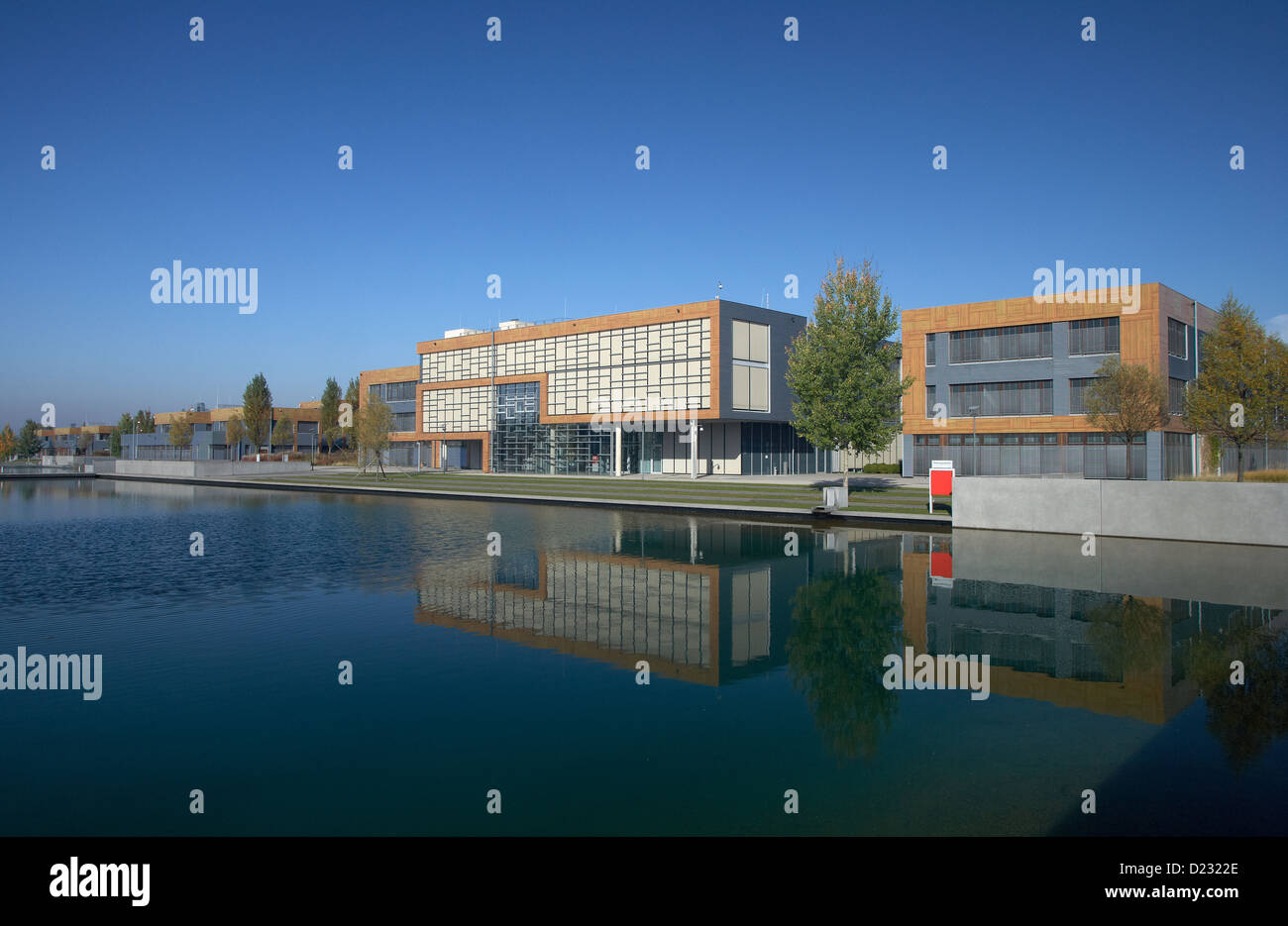 Neubiberg, Germany, building on the Campeon terrain Stock Photo - Alamy