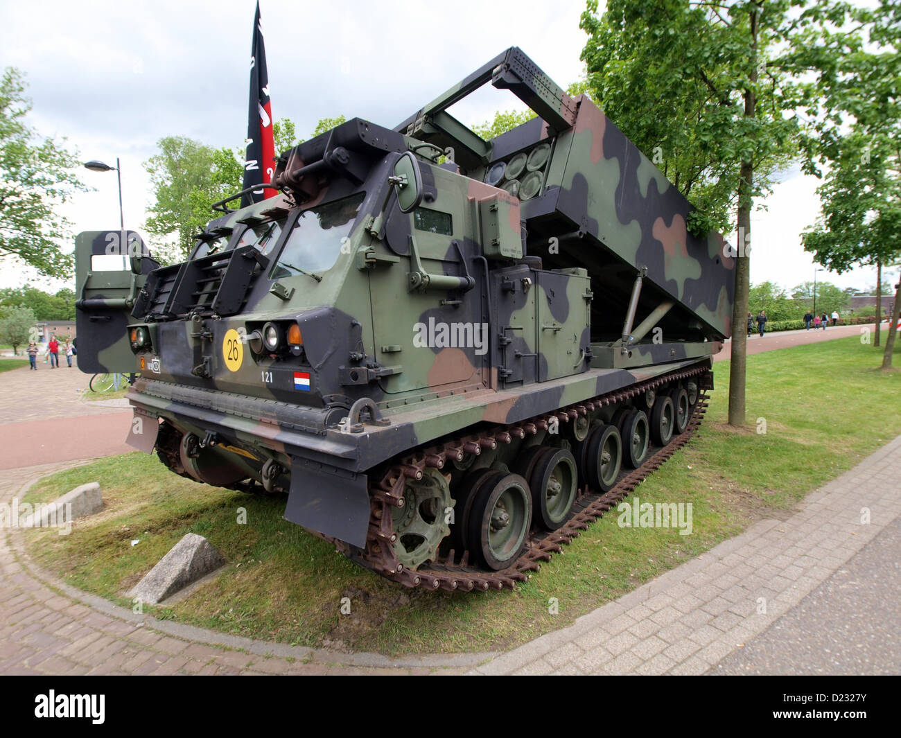 The Multiple Launch Rocket System (MLRS) was showcased during the Army ...
