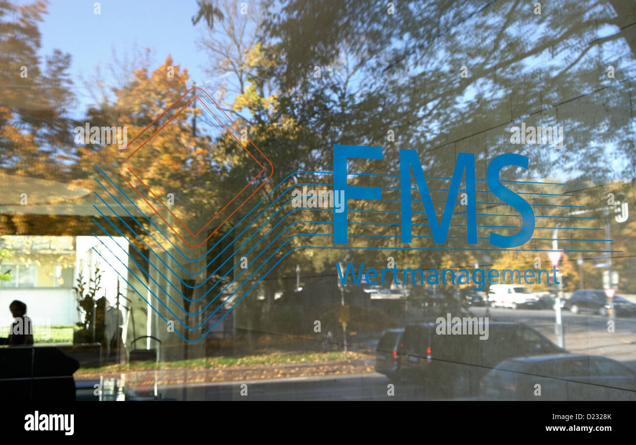 Munich, Germany, logo of FMS Wertmanagement Stock Photo - Alamy