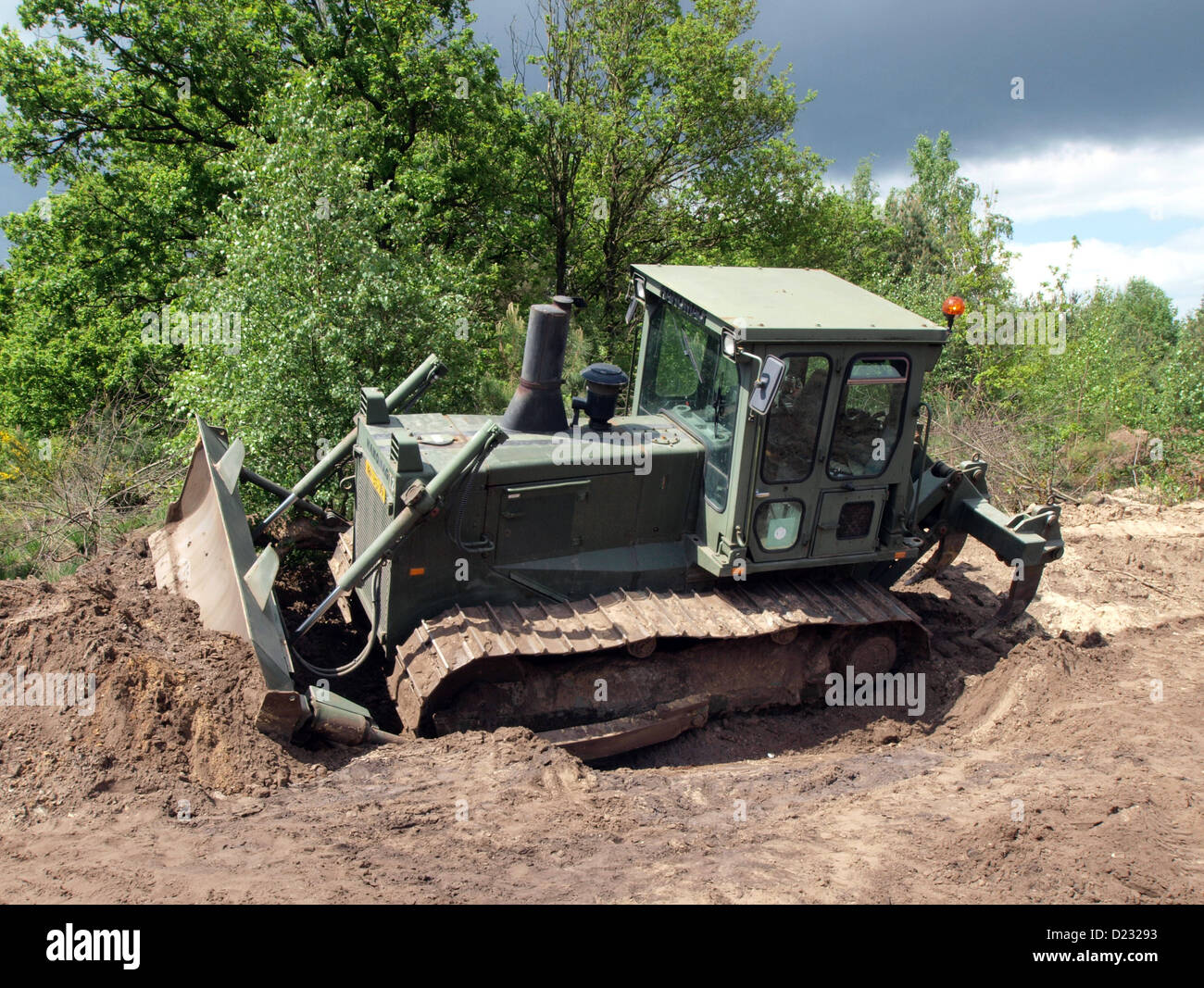 The Royal Dutch Army showcased a Hanomag bulldozer at their Army Open ...