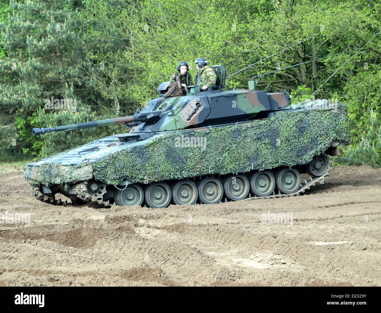Army Open Day 2012 in the Netherlands Oirschot, CV90 tank Stock Photo ...