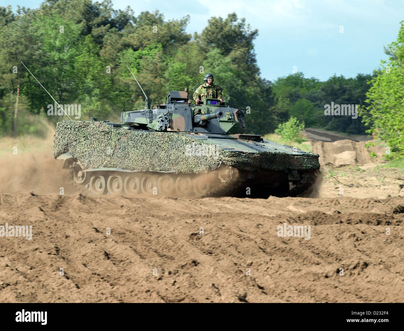 The CV90 tank, featured at the Army Open Day 2012 in Oirschot ...