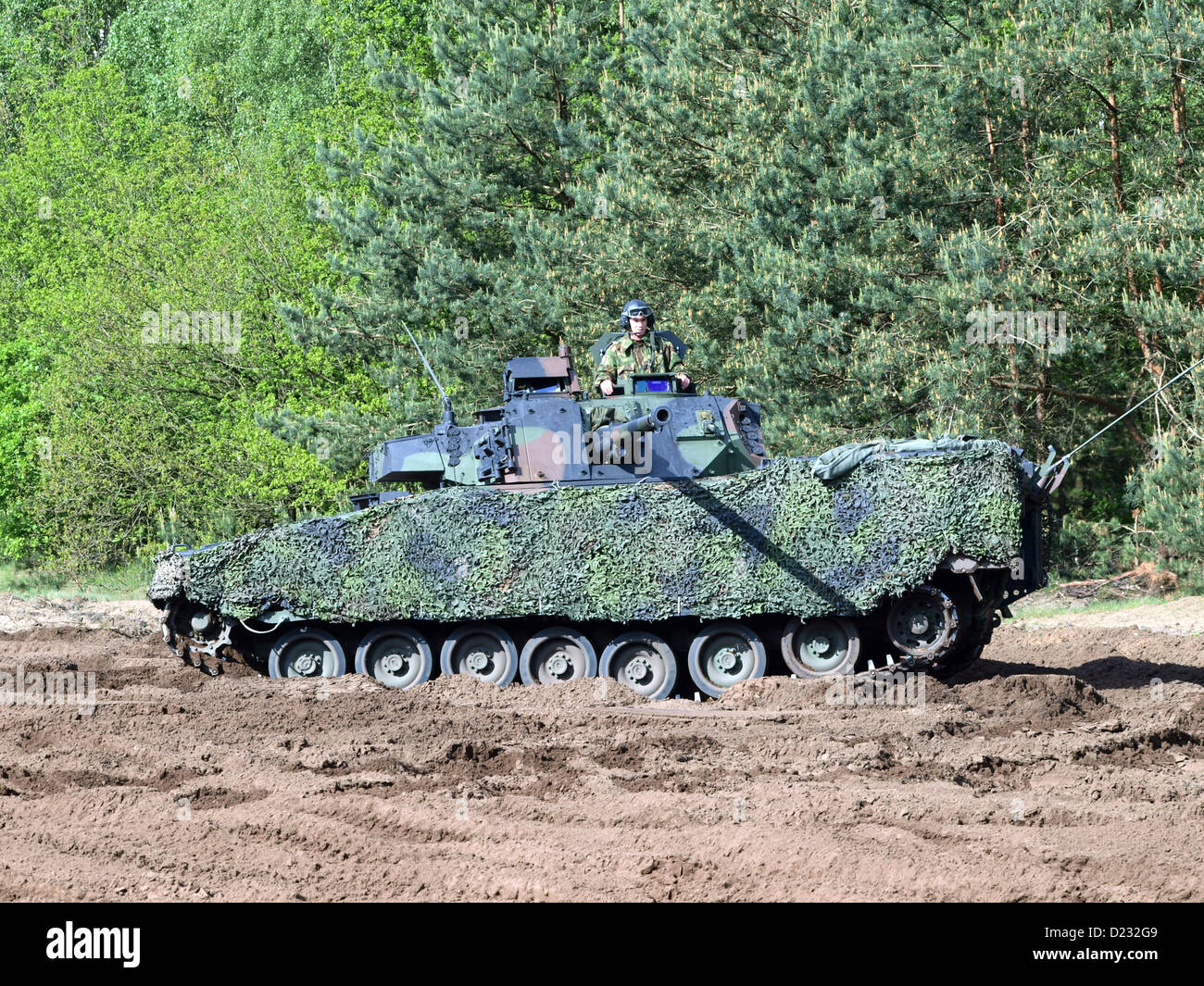 The Army Open Day in Oirschot, Netherlands, showcased the CV90 tank ...
