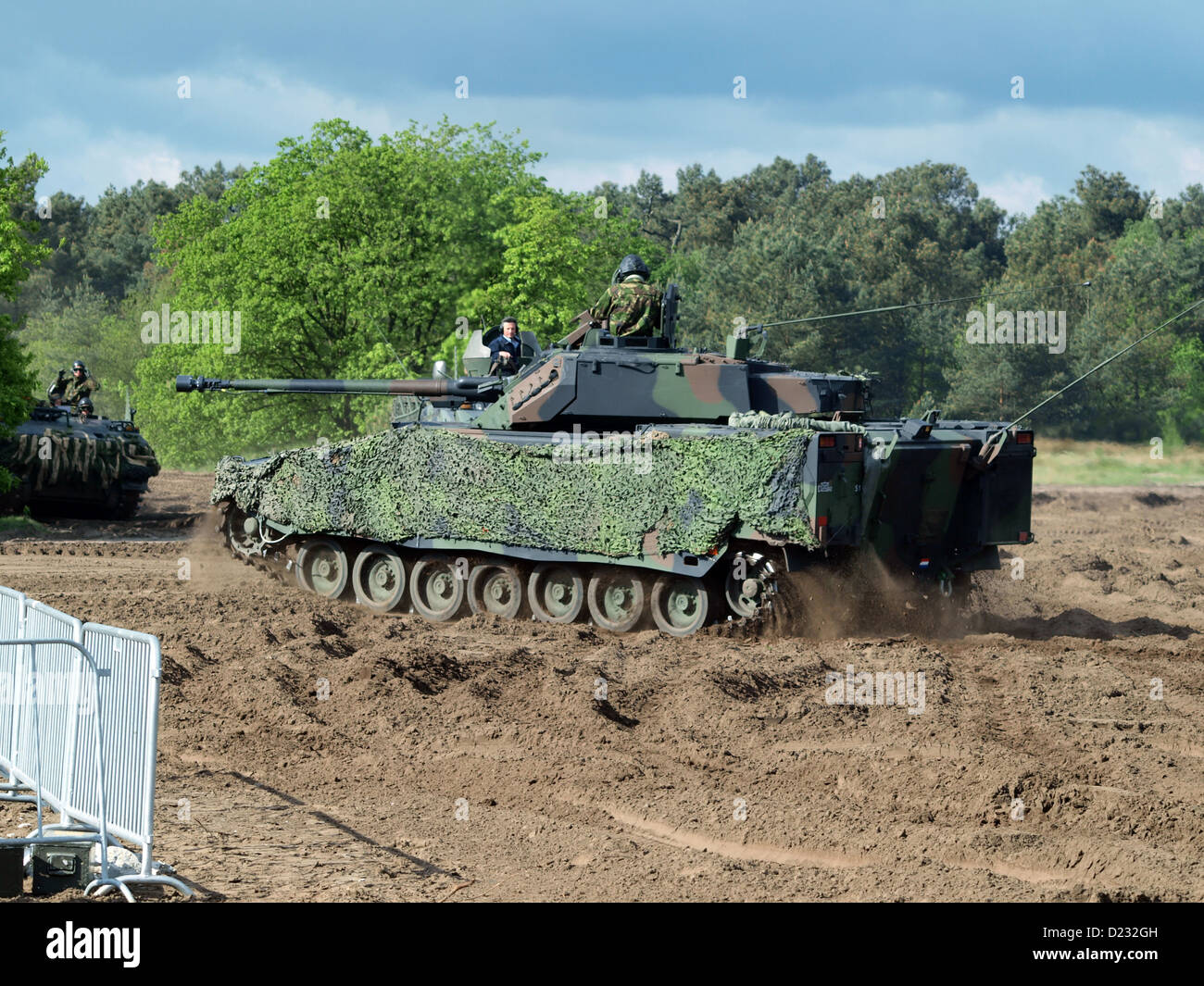The CV90 tank was featured during the Army Open Day 2012 in Oirschot ...