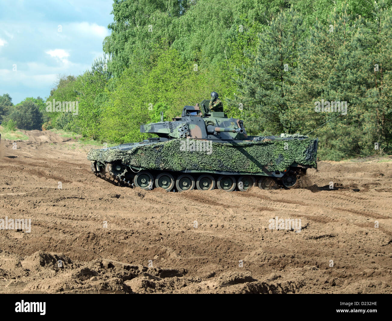 Army Open Day 2012 in the Netherlands Oirschot, CV90 tank Stock Photo ...
