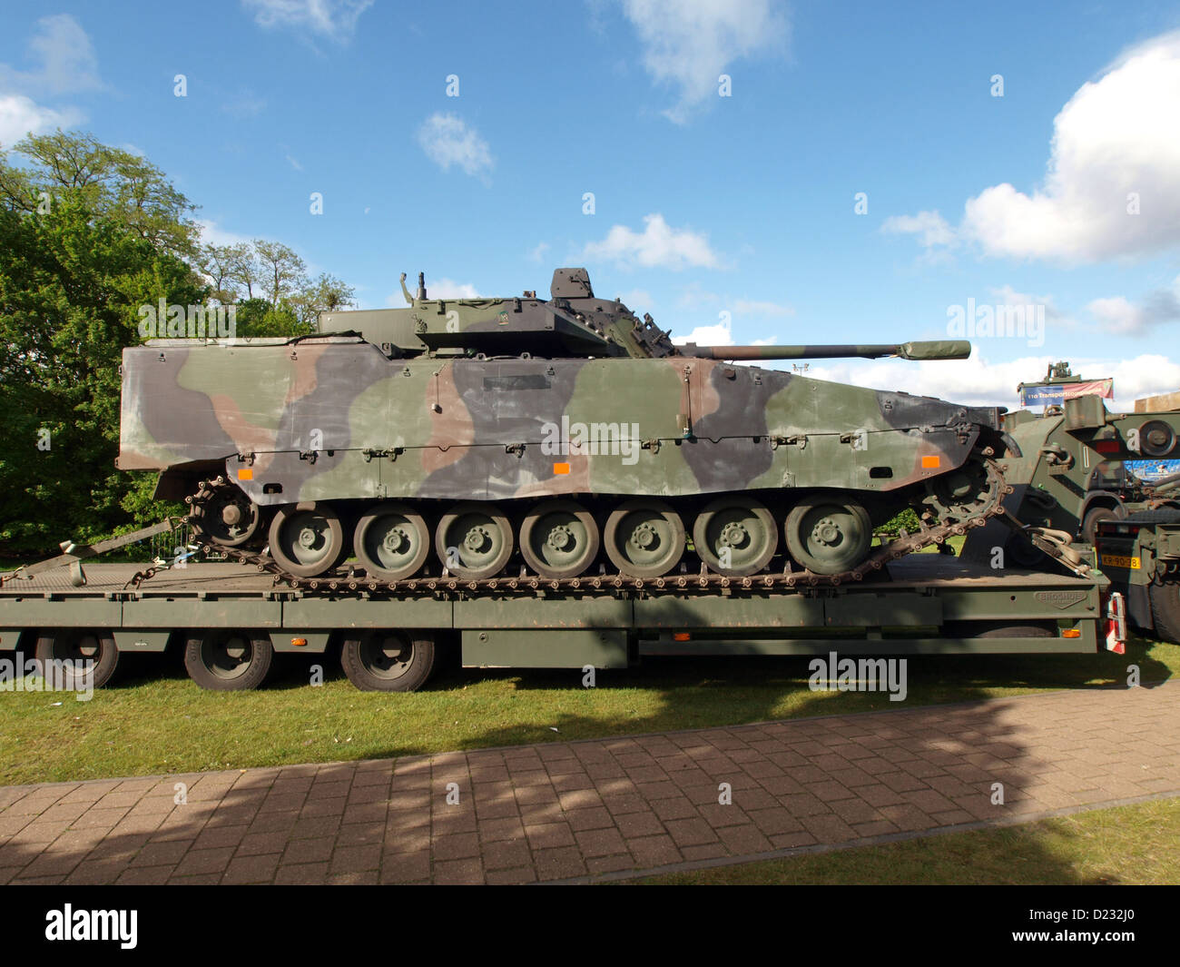 The CV90 tank was displayed at the Army Open Day 2012 in Oirschot ...
