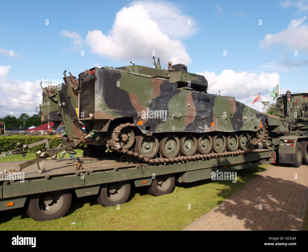 Army Open Day 2012 in the Netherlands Oirschot, CV90 tank Stock Photo ...