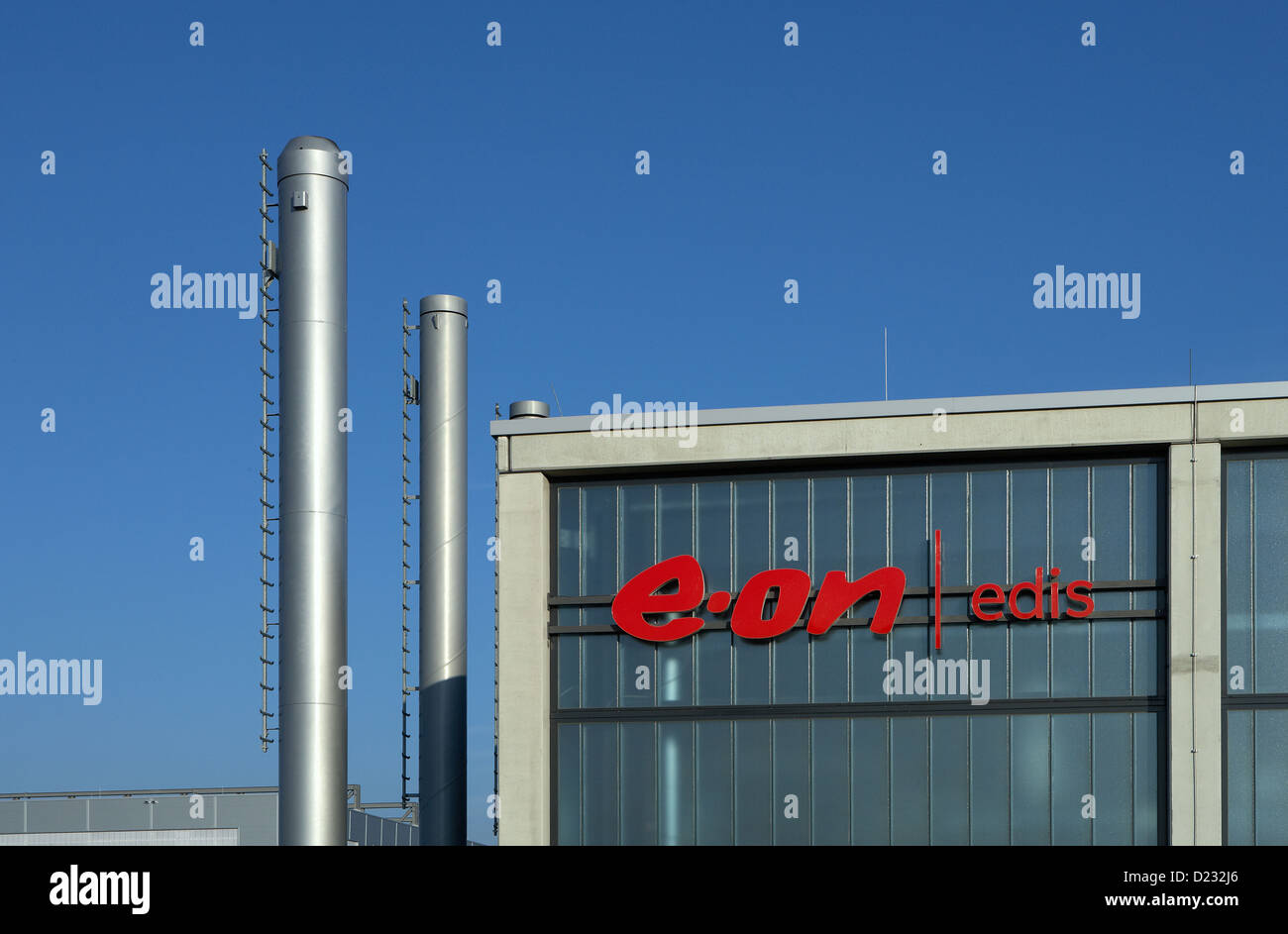 Selchow, Germany, the energy center of the energy company Eon Edis ...