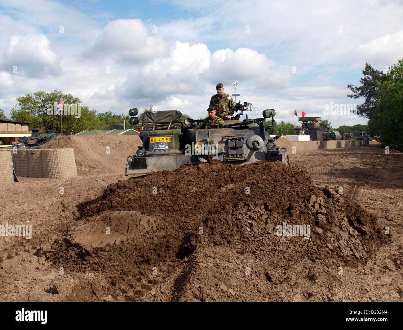 The Leopard 1 ARV tank was featured during the Army Open Day 2012 in ...