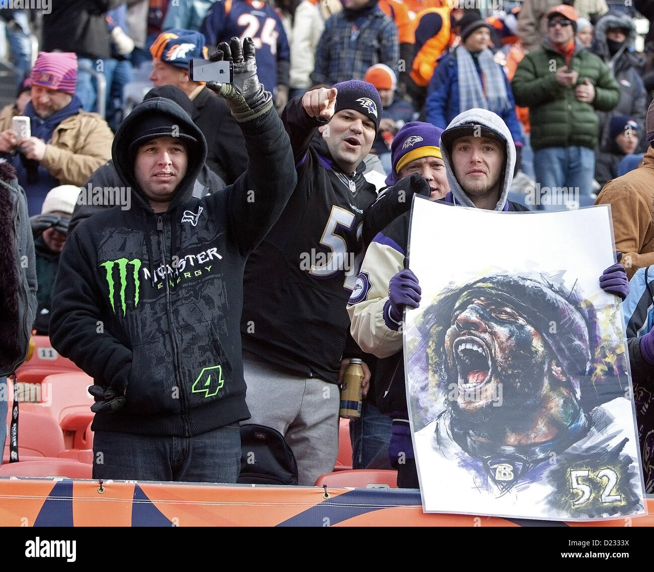 Baltimore ravens fans hi-res stock photography and images - Alamy