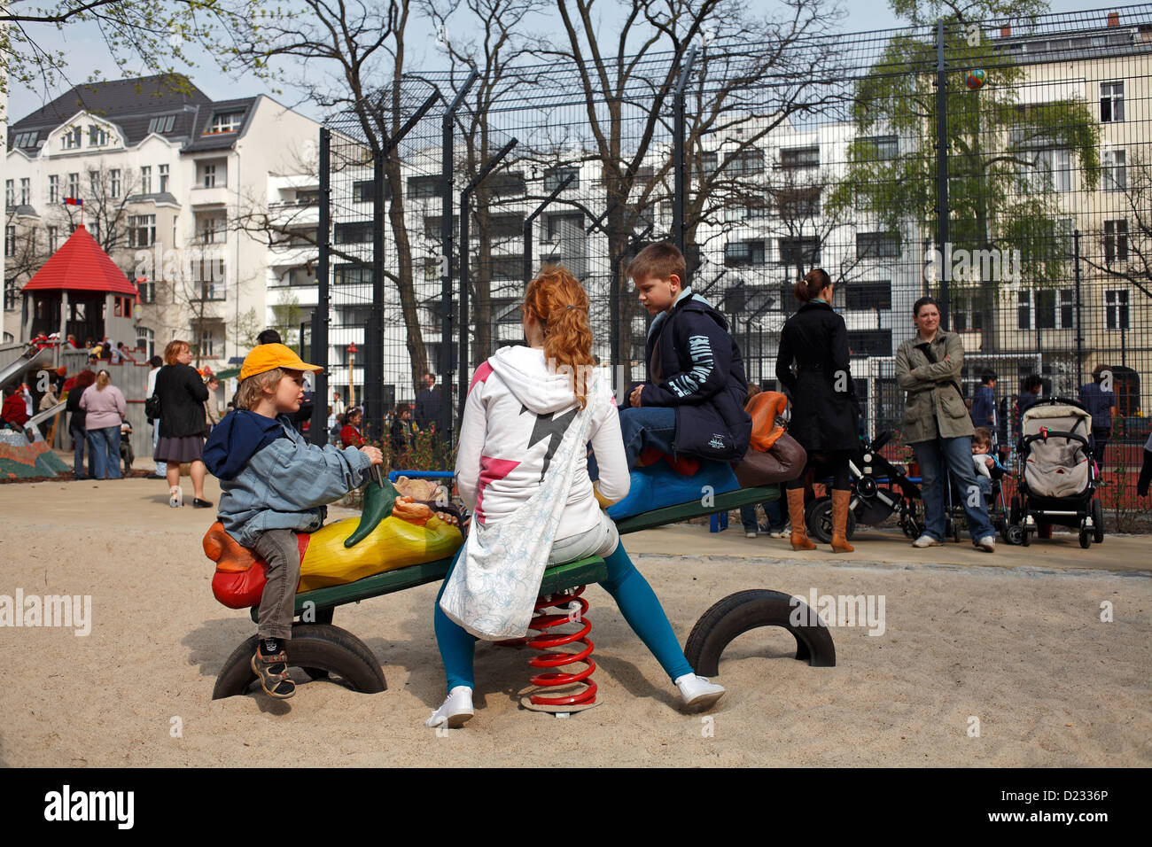 Children at playground germany hi-res stock photography and images - Alamy