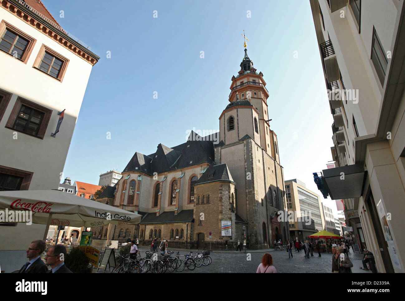 Leipzig, Germany, St. Nicholas Church in downtown Stock Photo - Alamy
