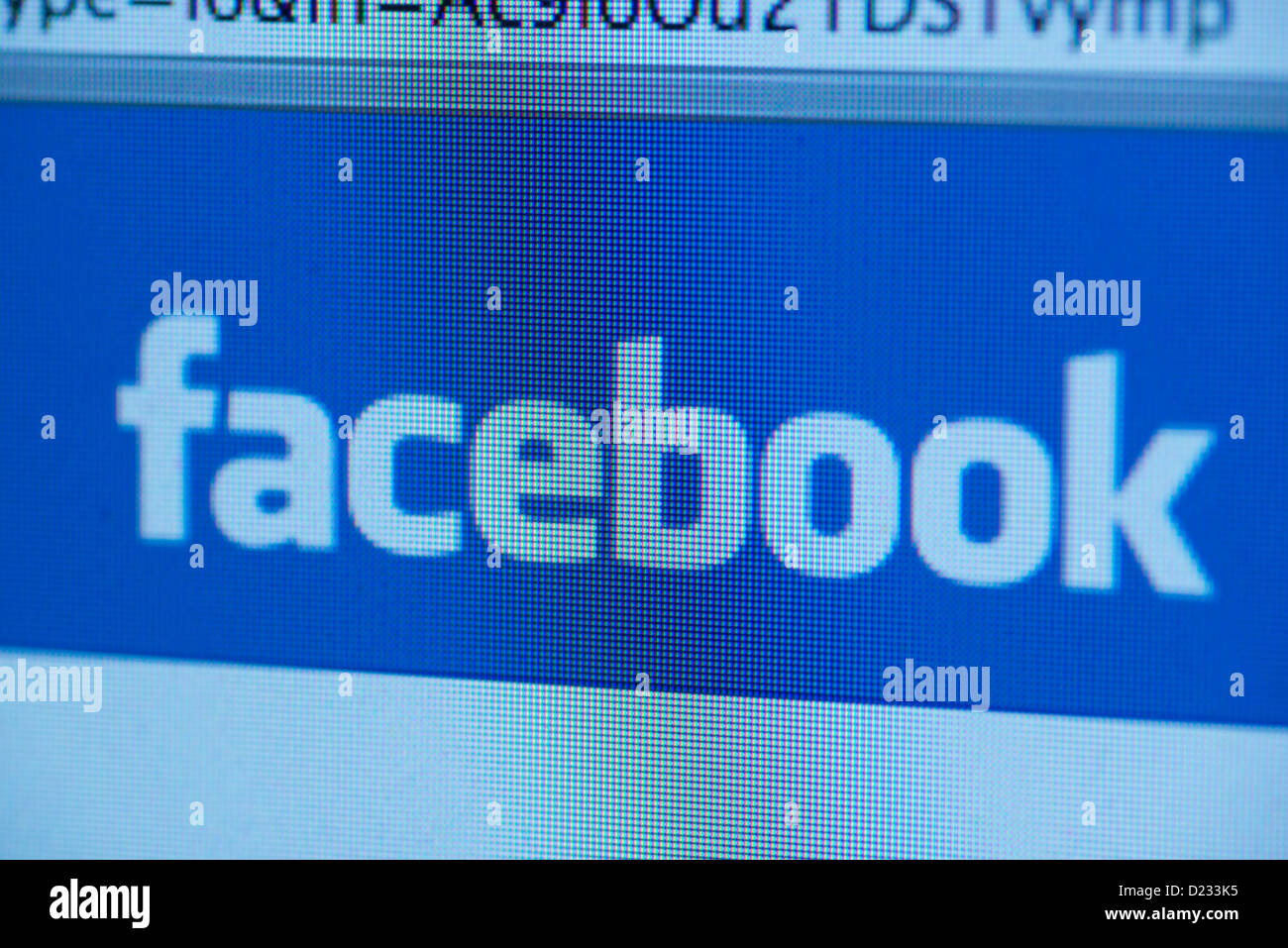 Hamburg, Germany, facebook logo on a screen Stock Photo - Alamy
