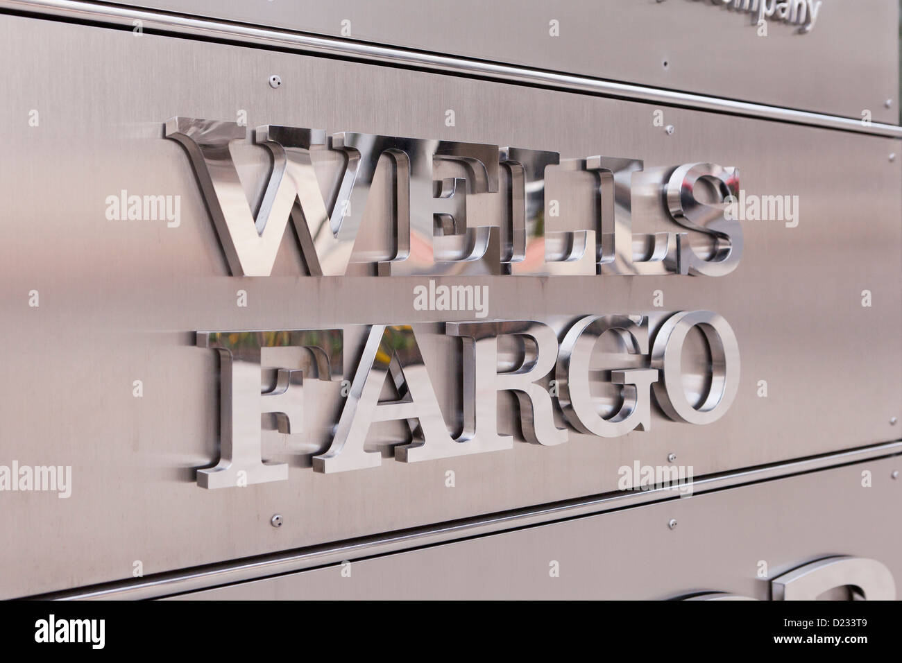 Wells Fargo Bank sign Stock Photo - Alamy