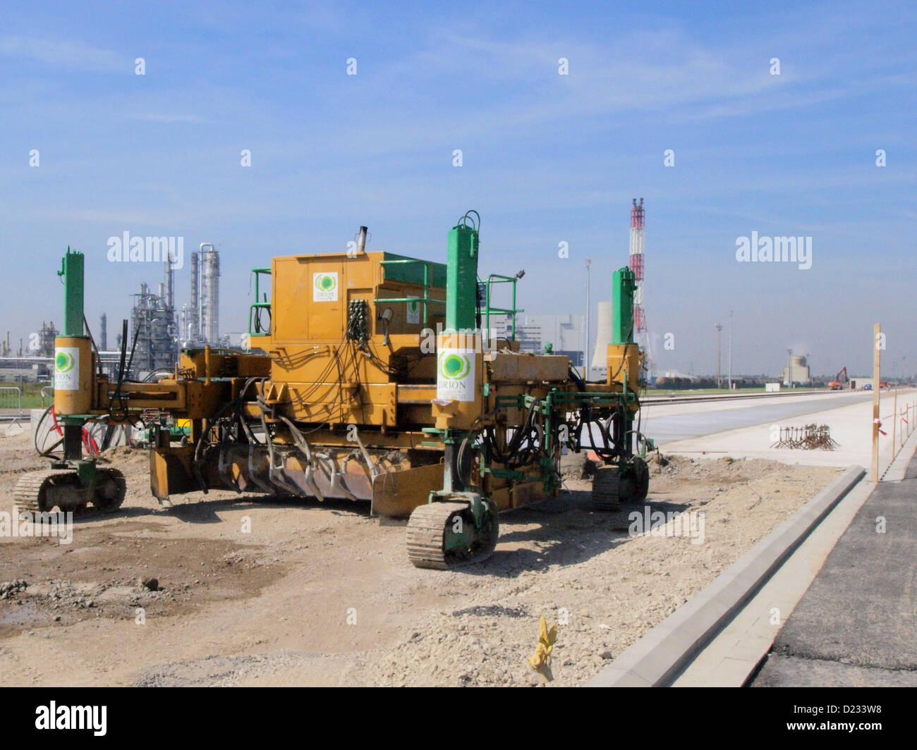 Laying construction roads in hi-res stock photography and images - Alamy