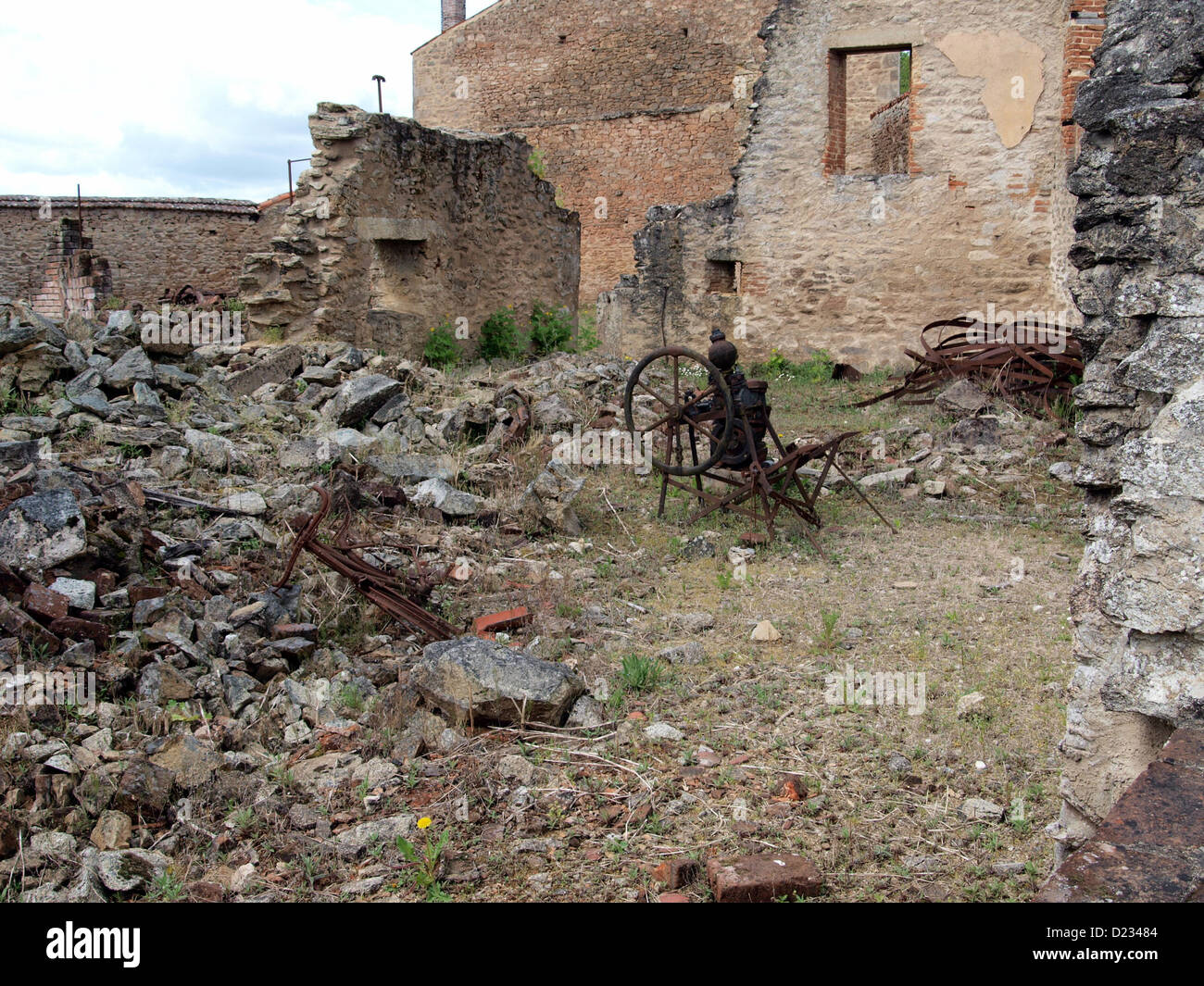 The village of Oradour-sur-Glane in France was destroyed by the SS ...