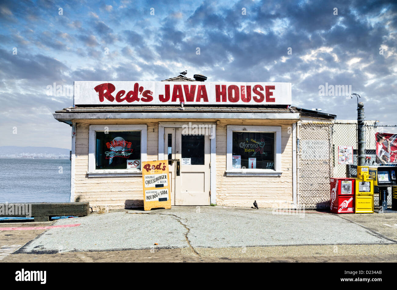 Red's Java House, a local attraction, on the Embarcadero in San ...