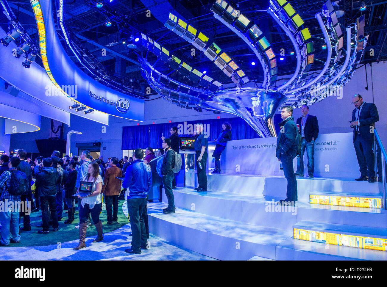 Las Vegas, USA. 11th Jan, 2013. An interactive Ultrabook tree at the ...