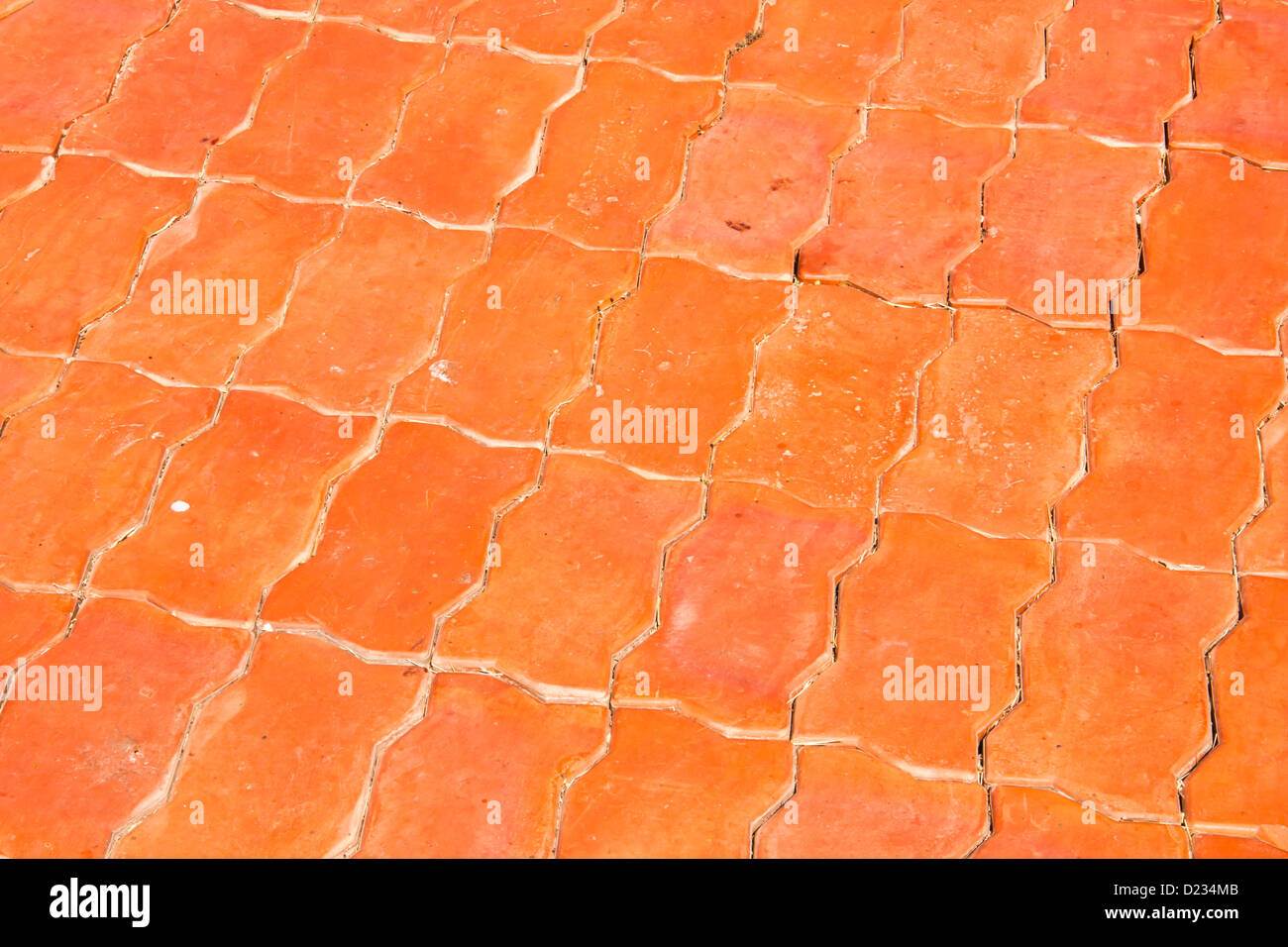 Brick worm is installed on the walkway to use the background Stock ...